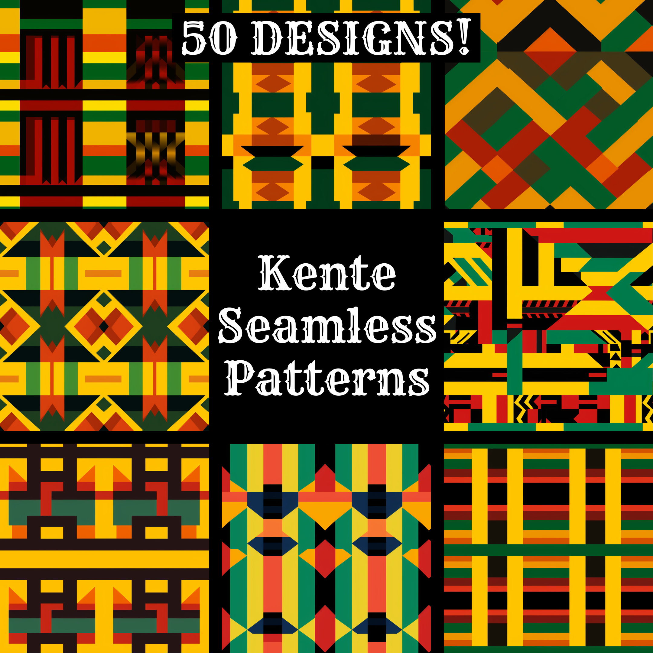 Kente Seamless Digital Paper, Printable Scrapbook Paper Seamless ...