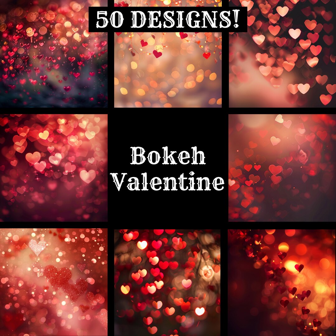Bokeh Valentine Paper, Bokeh Valentine Printable Paper, Bokeh Valentine ...