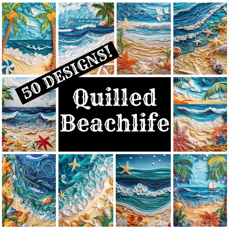 Beach Collage Kit - Etsy
