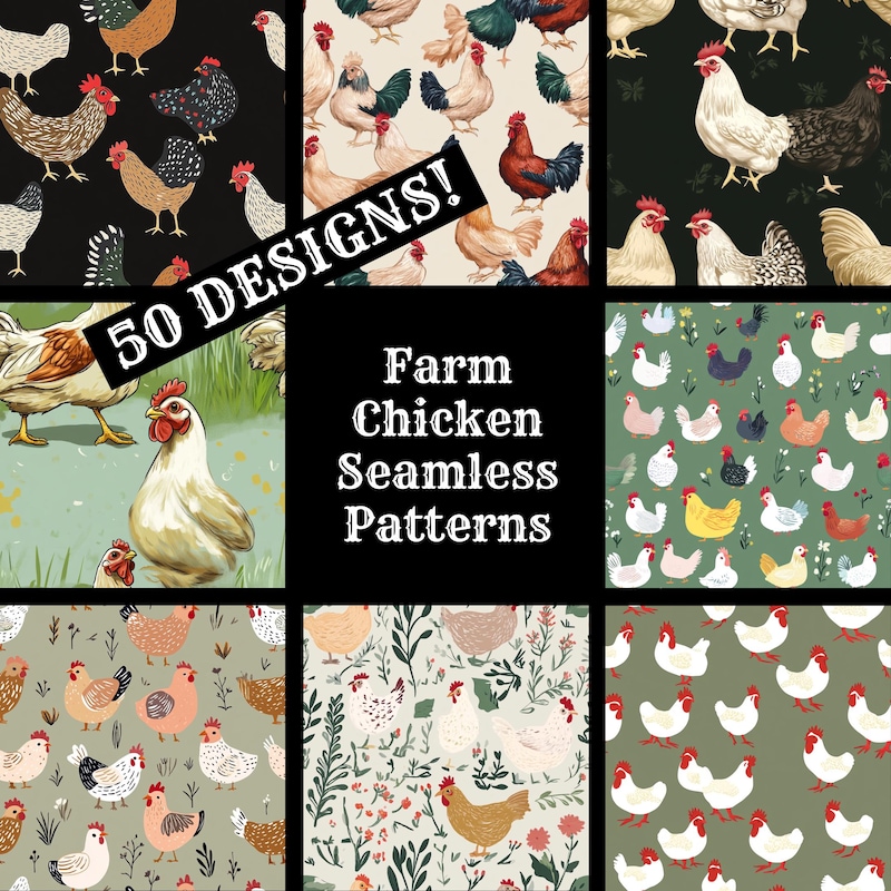 Chicken Art - Etsy