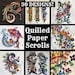 Quilled Paper Scrolls Paper, Quilled Paper Scrolls Printable Paper ...