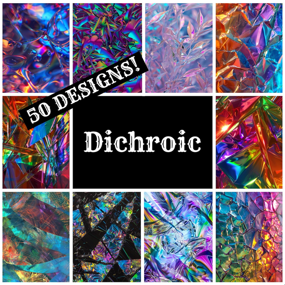 Dichroic Journal Paper: Vintage Scrapbook Inserts (digital Download) - Etsy