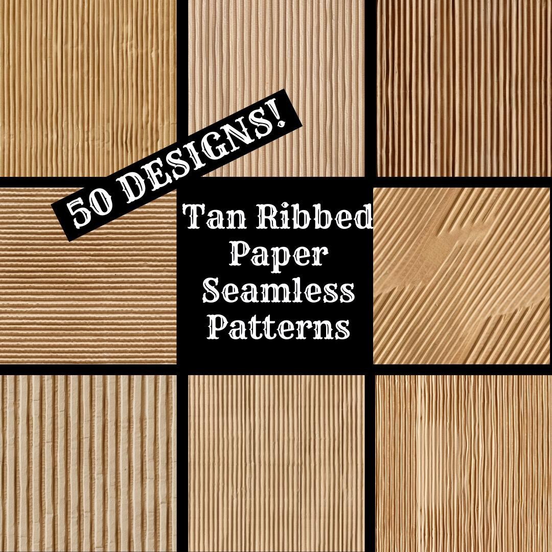 Tan Ribbed Paper Seamless Patterns: Scrapbook Paper (digital Download ...