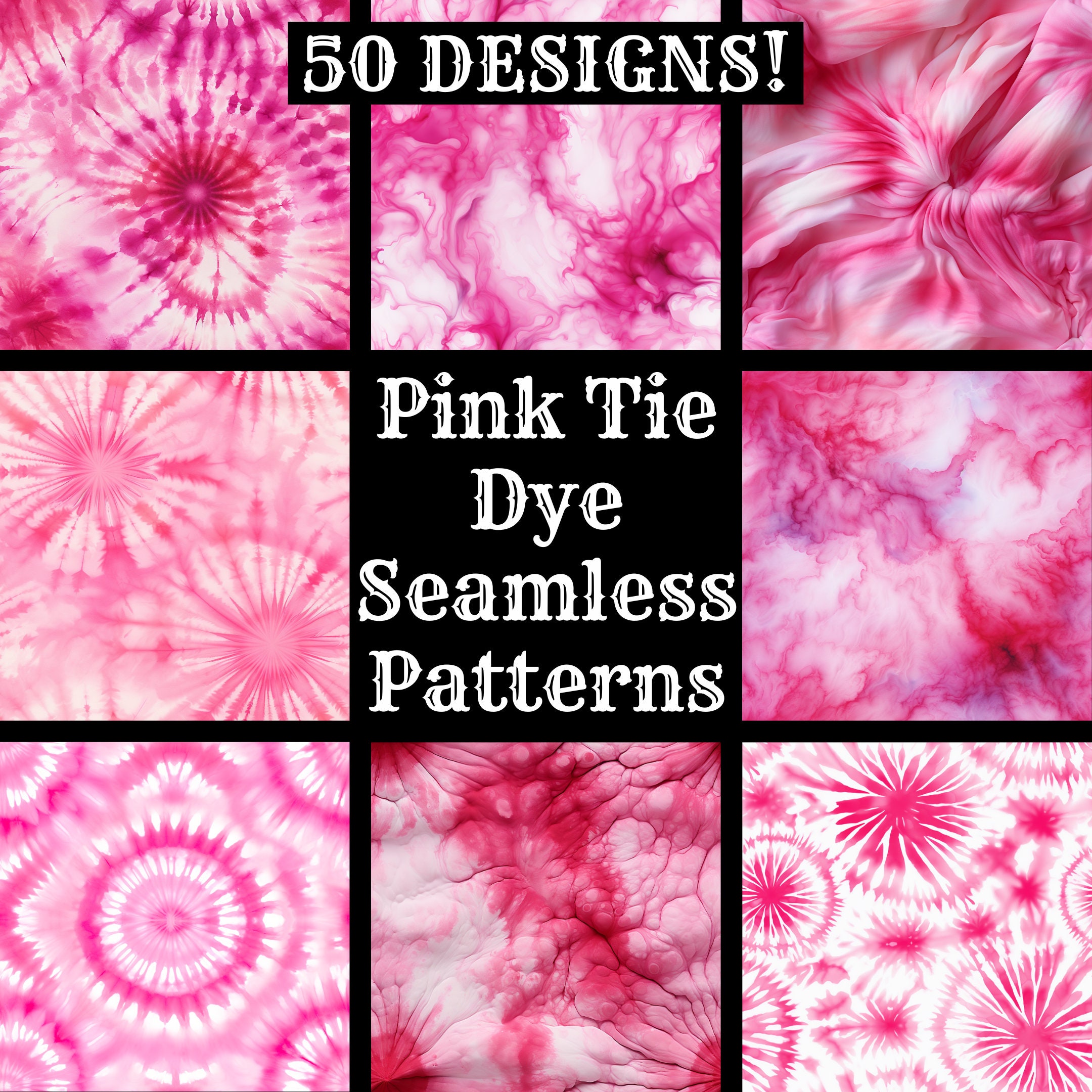 Pink Tie Dye Seamless Digital Paper Printable Scrapbook Paper - Etsy
