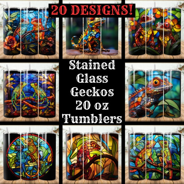 Stained Glass Geckos - Etsy