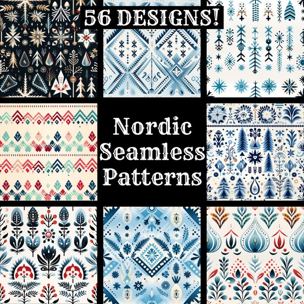 Nordic Pattern - Etsy