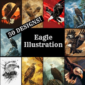 Eagle Illustration Journal Paper, Eagle Illustration Printable Paper ...