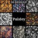Vintage Paisley Digital Paper: 50 PNG Designs (digital Download) - Etsy