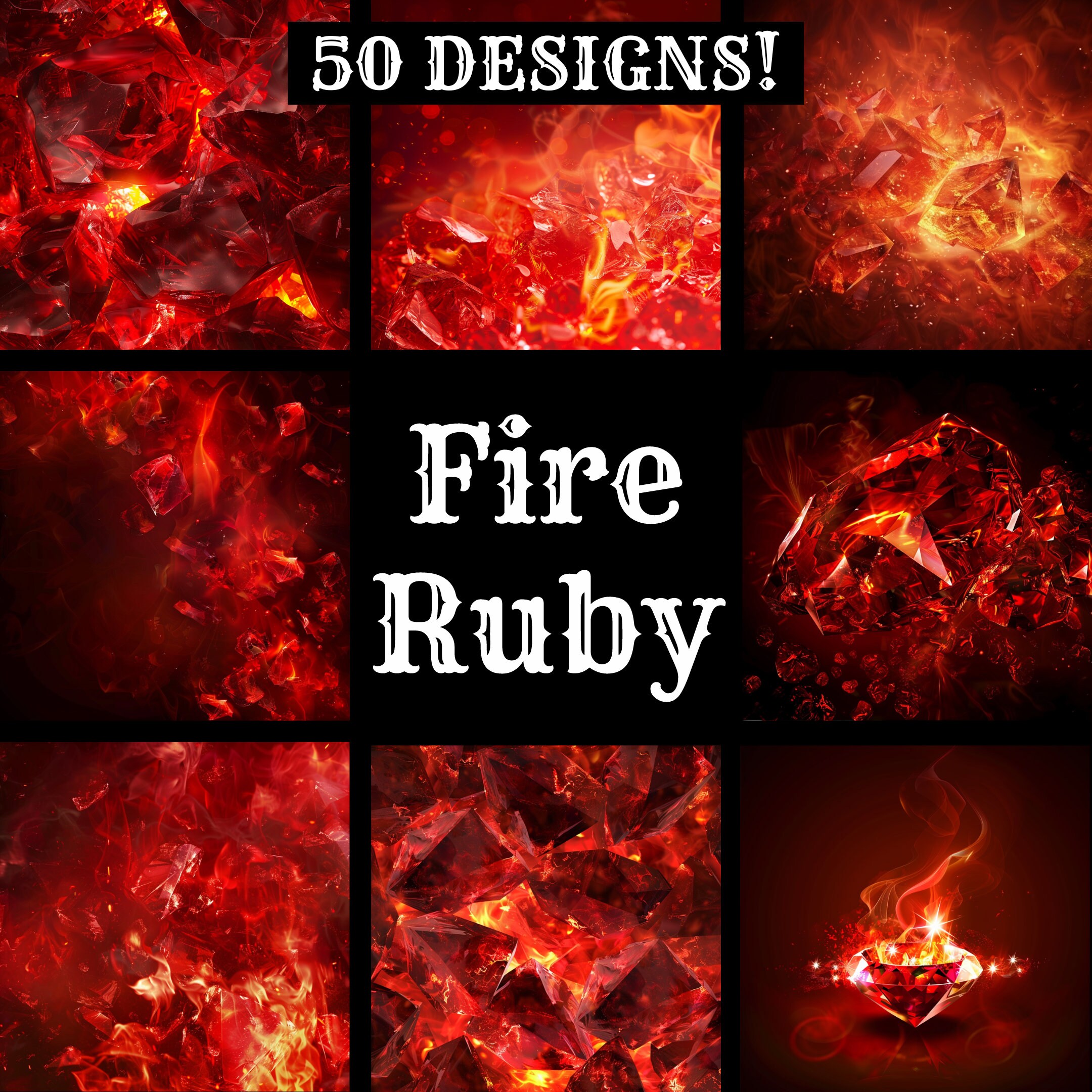 Fire Ruby Paper, Fire Ruby Printable Paper, Vintage Fire Ruby, Fire ...