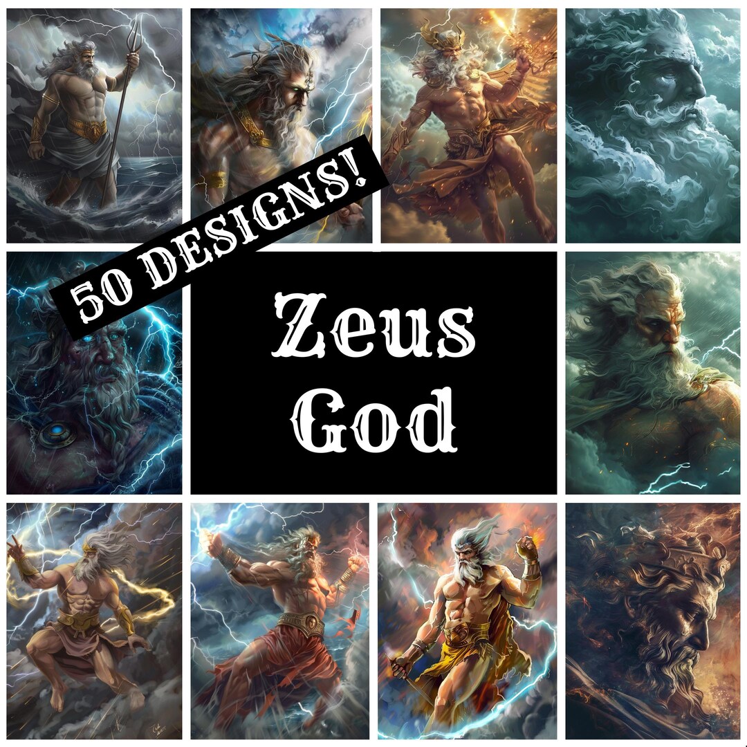 Zeus God Journal Paper, Printable Paper, Vintage Journal Supplies ...