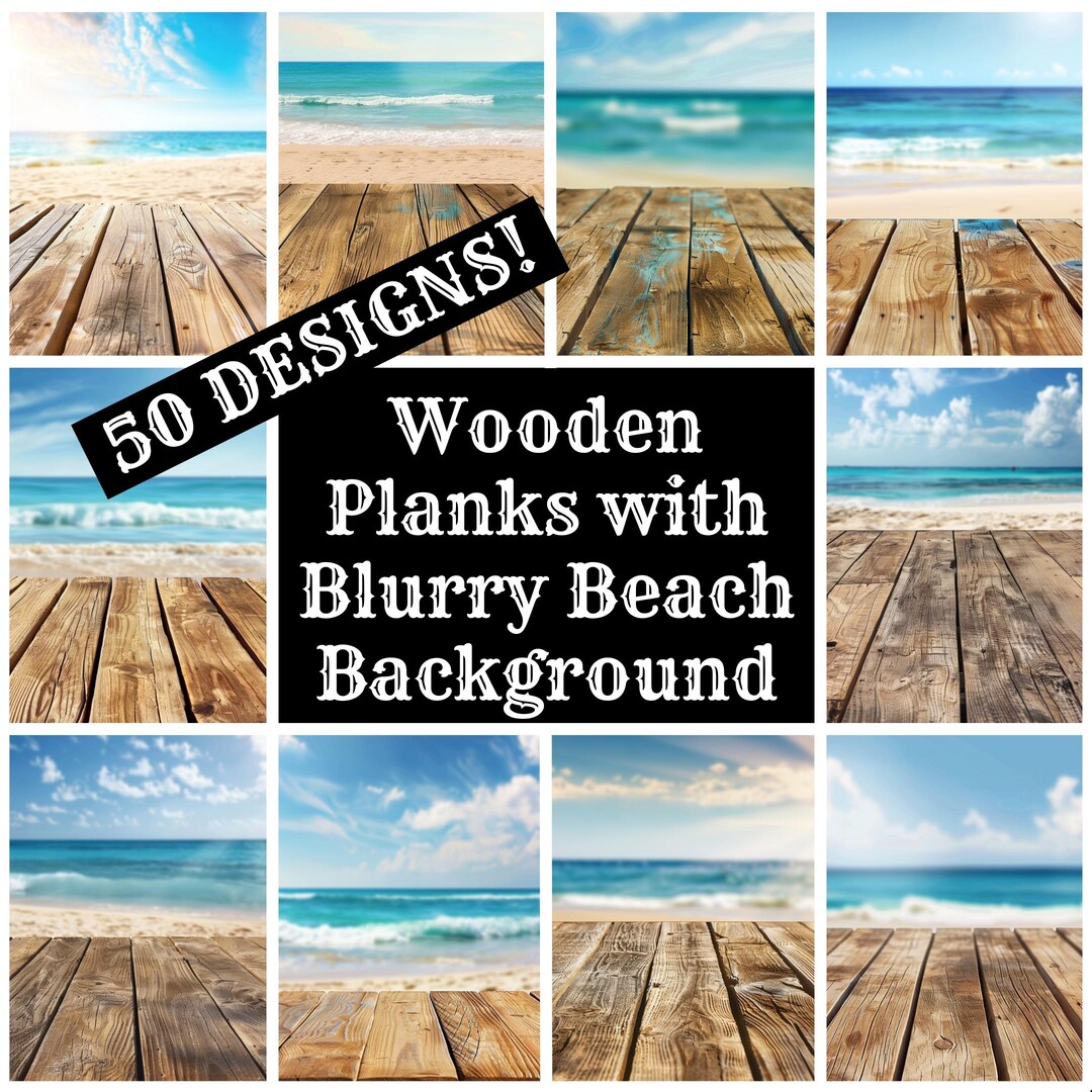 Beach Wood Planks Digital Paper: Vintage Journal Inserts (PNG, 300 Dpi ...