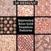 Rose Gold Bejeweled Seamless Pattern: Digital Paper (PNG) - Etsy