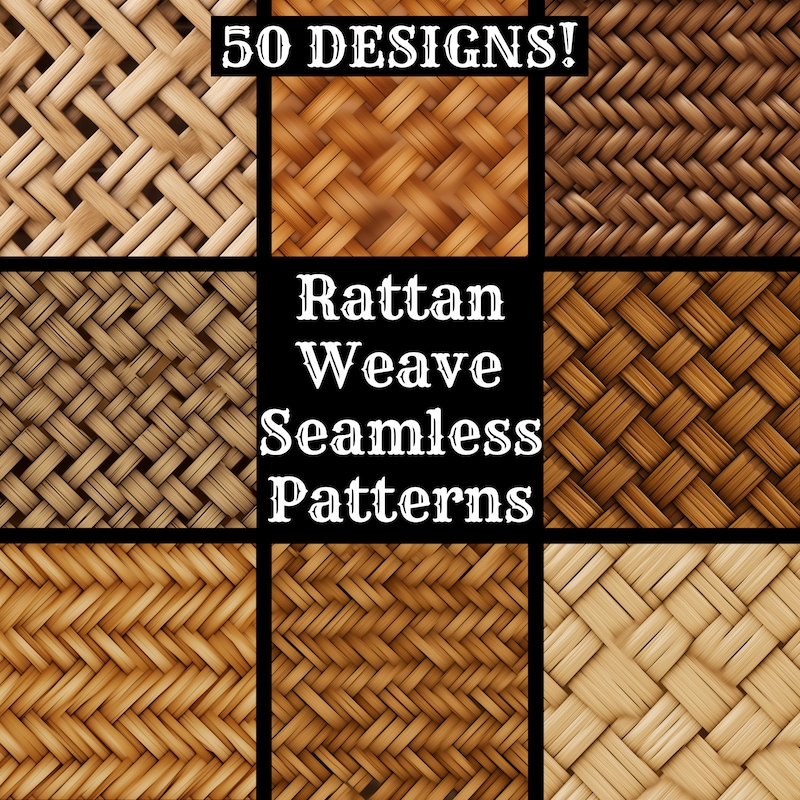 Rattan Wallpaper - Etsy
