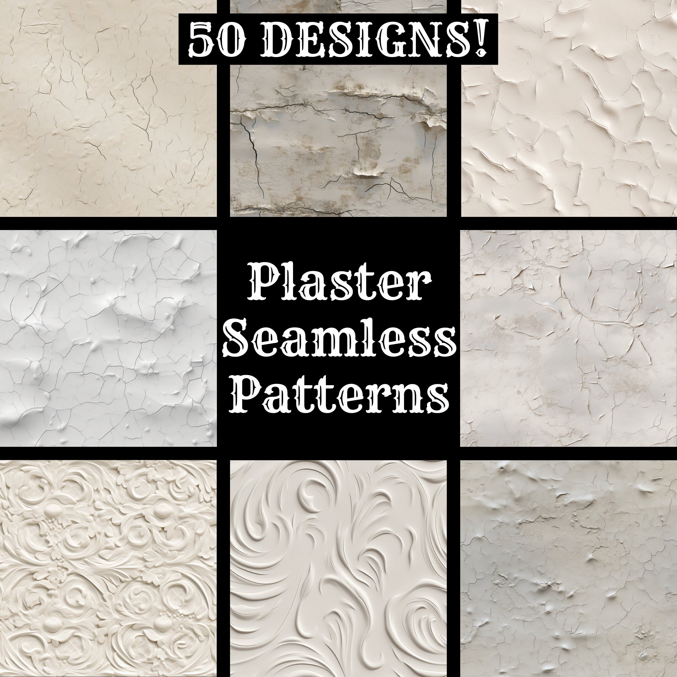 Plaster Seamless Digital Paper, Printable Scrapbook Paper Seamless ...
