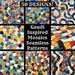 Gaudi Inspired Mosaic Seamless Patterns: Digital Paper (PNG) - Etsy
