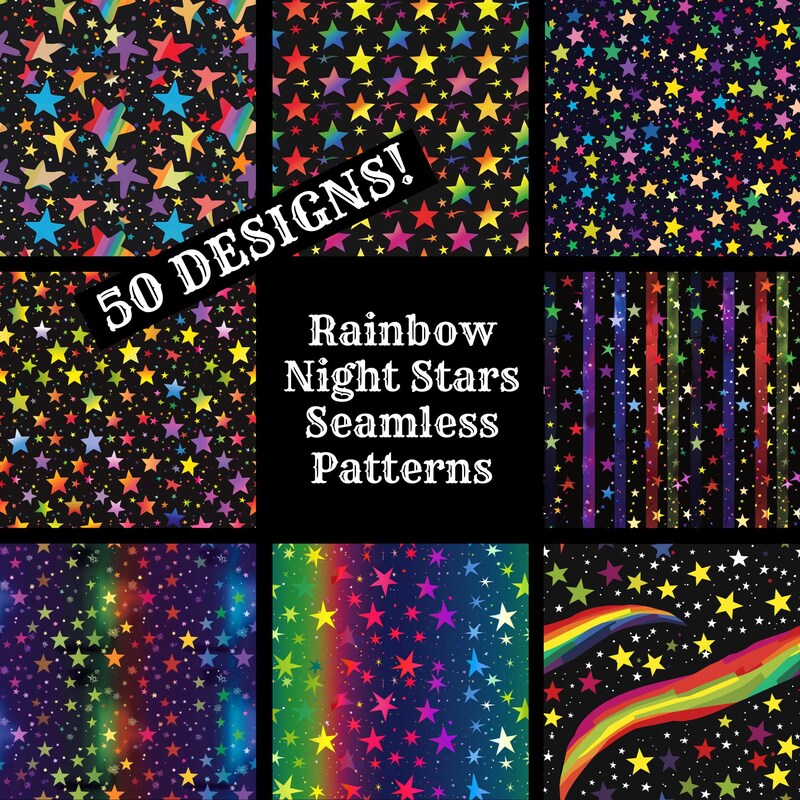 Rainbow Starburst - Etsy