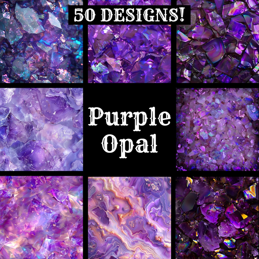 Purple Opal Paper, Purple Opal Printable Paper, Vintage Purple Opal ...