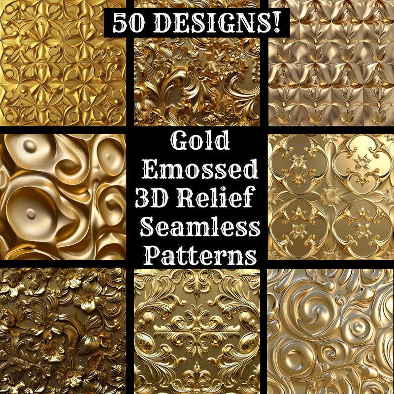 Gold Embossing - Etsy