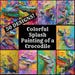 Crocodile Splash Art Journal Paper: Colorful Scrapbook Printables ...