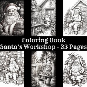 Santas Workshop Printable Adult Coloring Pages Kids Coloring Pages ...