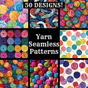 Yarn Seamless Digital Paper, Printable Scrapbook Paper Seamless ...