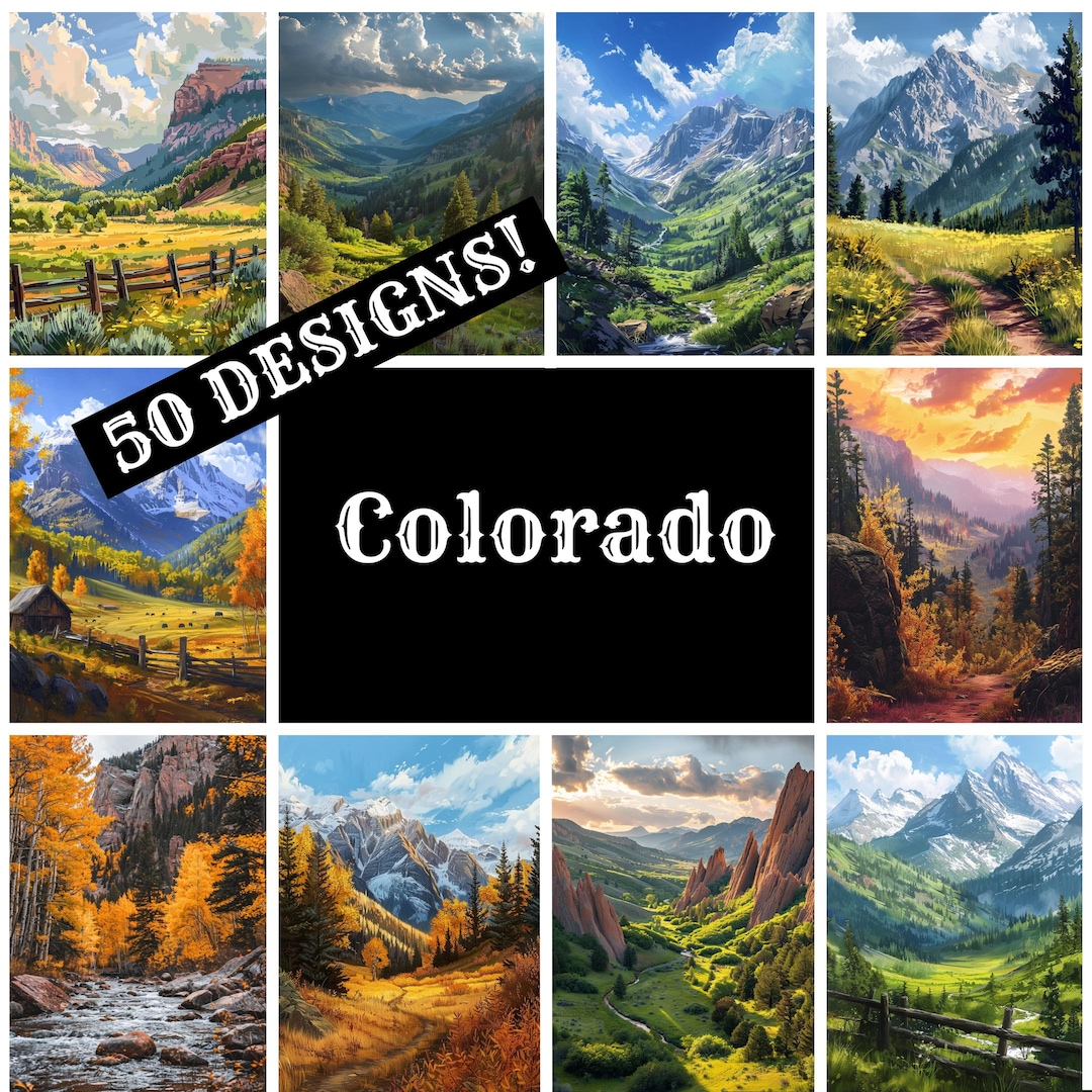 Colorado Journal Paper, Colorado Printable Paper, Vintage Journal ...