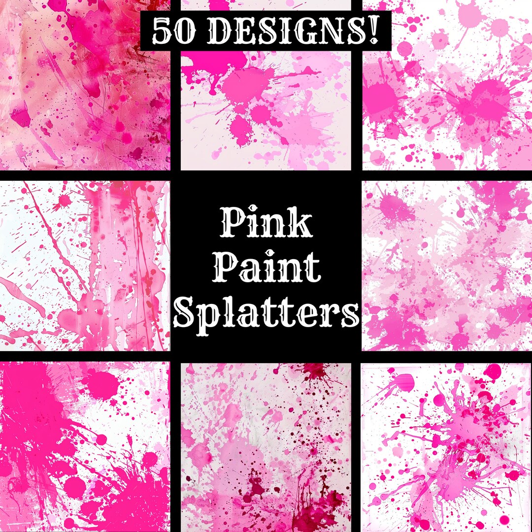 Pink Paint Splatters Paper, Pink Paint Splatters Printable Paper, Pink ...