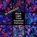 Black Light Coral Seamless Pattern: 50 PNG Digital Papers (digital ...
