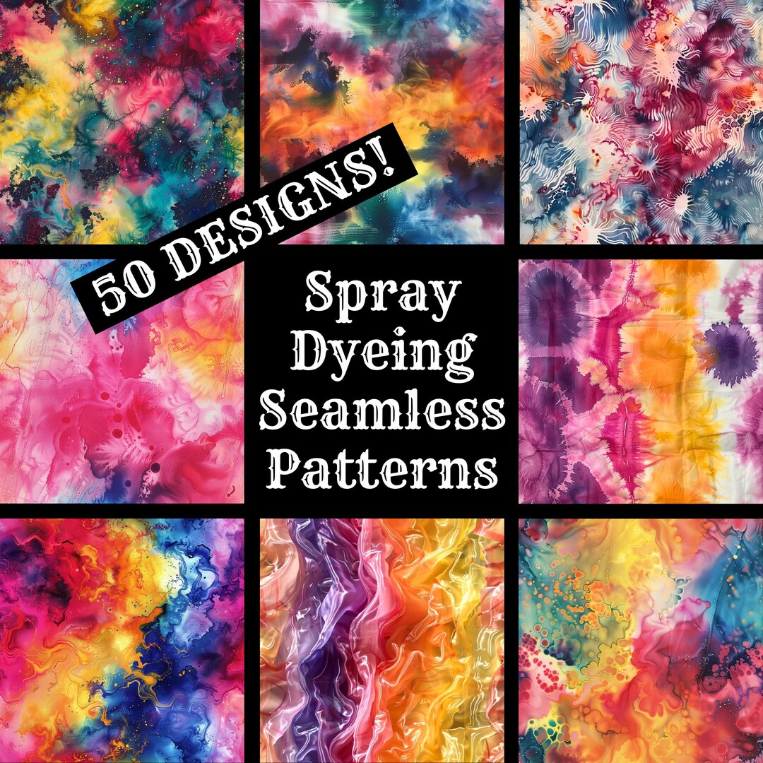 Spray Dyeing Seamless Digital Paper, Spray Dyeing Printable Scrapbook ...