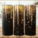 Gold Glitter Dripping Tumbler Wrap Bundle: 24 PNG Designs (digital ...