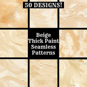 Beige Thick Paint Seamless Digital Paper, Printable Scrapbook Paper ...