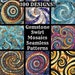 Gemstone Swirl Mosaic Seamless Patterns: Digital Scrapbook Paper ...