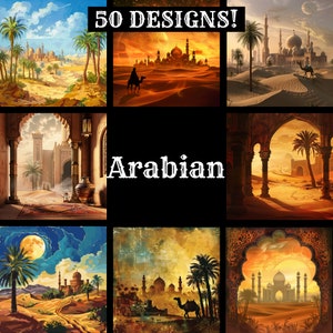 Arabian Paper, Arabian Printable Paper, Vintage Arabian, Arabian ...