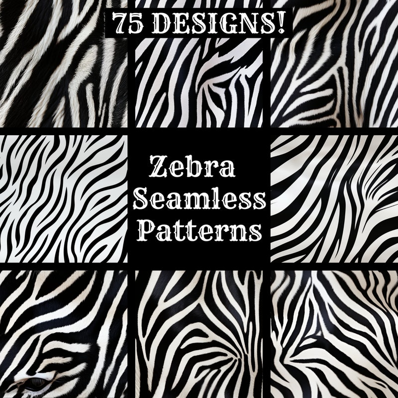 Zebra Digital Paper - Etsy