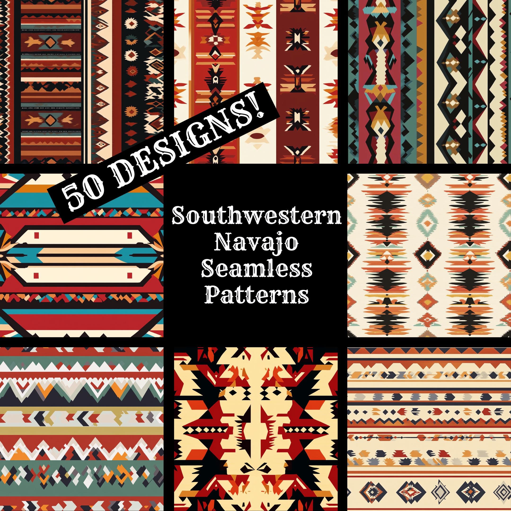 Southwestern Navajo Seamless Pattern, Scrapbook Paper (digital Download ...