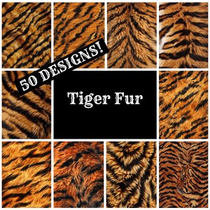 Tiger Fur Journal Paper: Vintage Scrapbook Printable (PNG Digital ...