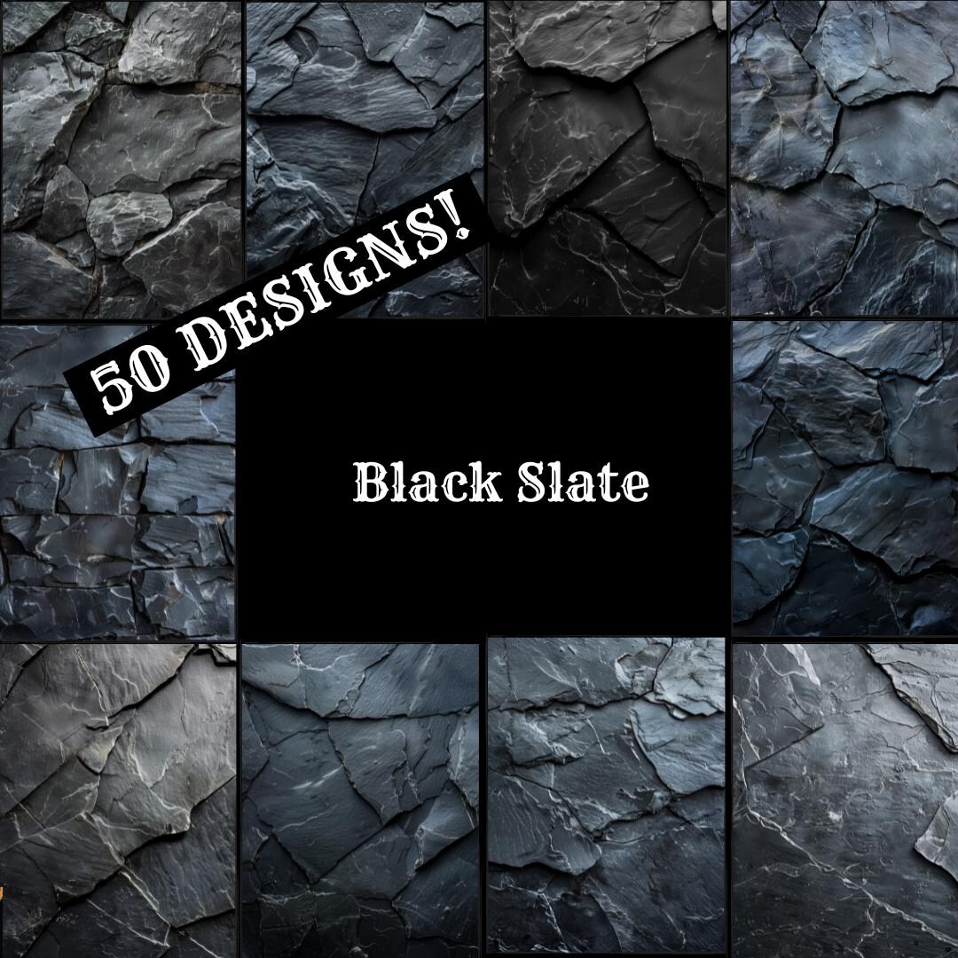 Black Slate Journal Paper, Black Slate Printable Paper, Vintage Journal ...
