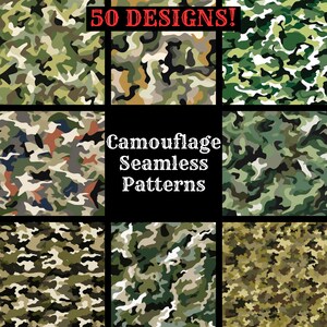 Camouflage Seamless Digital Paper, Printable Scrapbook Paper Seamless ...