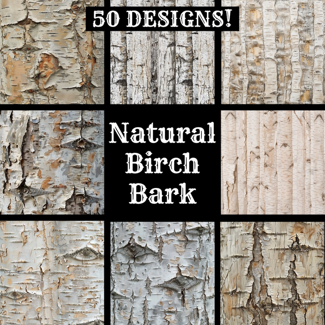 Natural Birch Bark Paper, Natural Birch Bark Printable Paper, Vintage ...