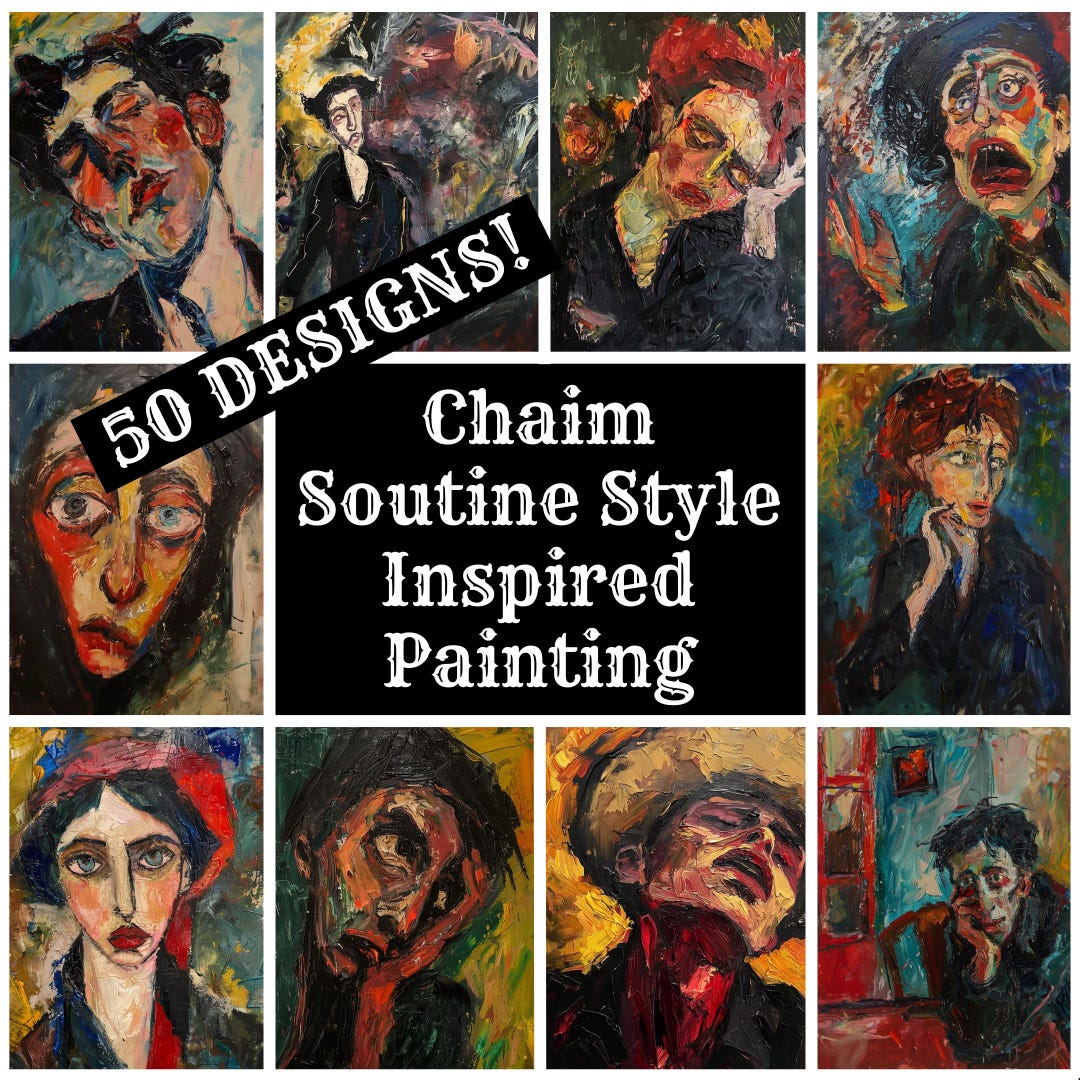 Chaim Soutine Style Inspired Painting Journal Paper, Printable Paper ...