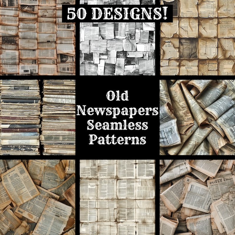 Newspaper Fabric - Etsy