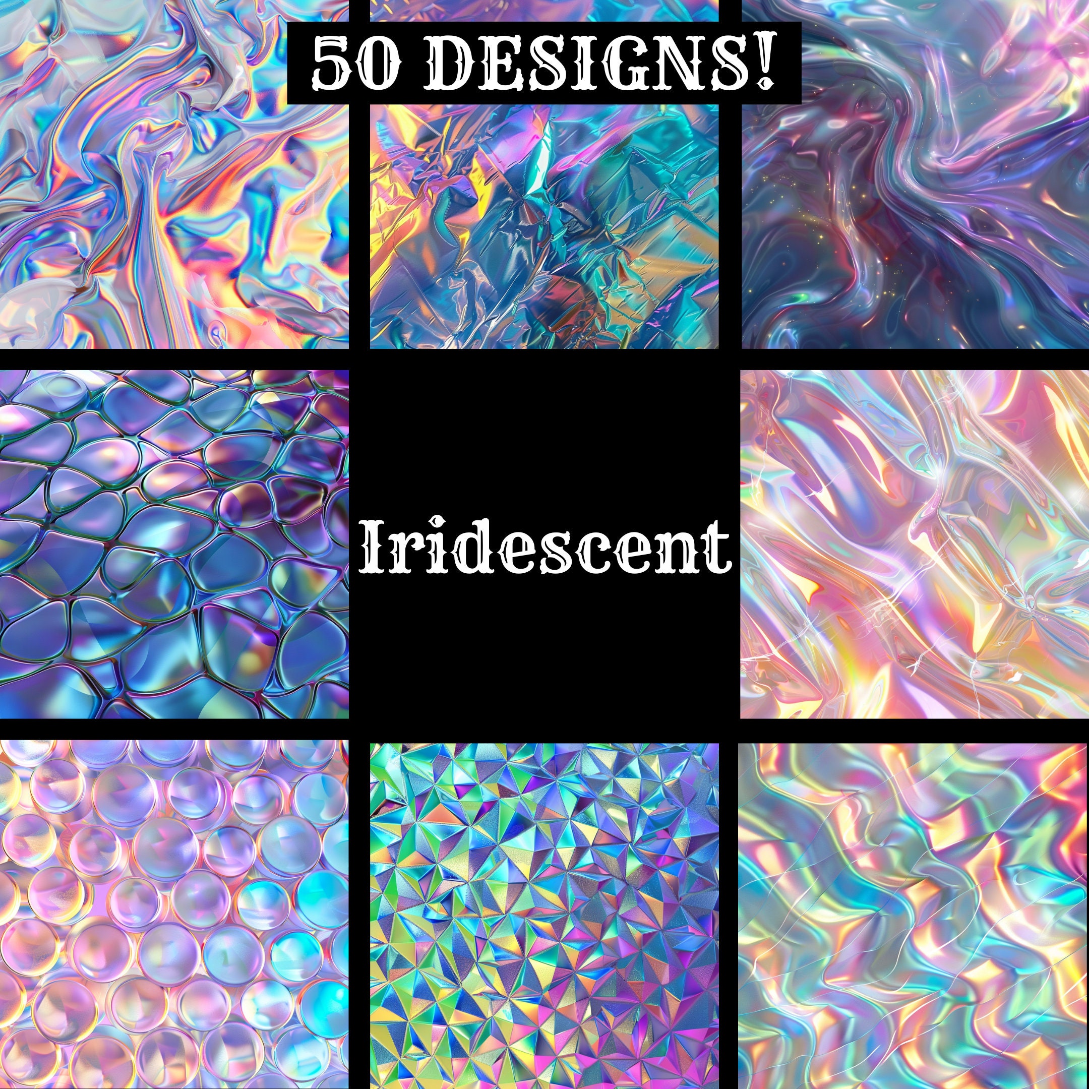 Iridescent Paper, Iridescent Printable Paper, Vintage Iridescent ...