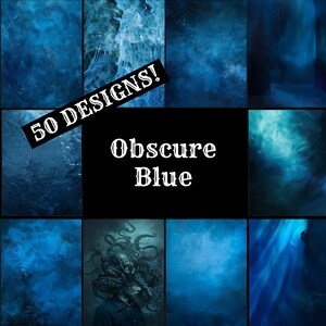 Vintage Obscure Blue Printable Journal Paper Inserts and Scrapbook ...