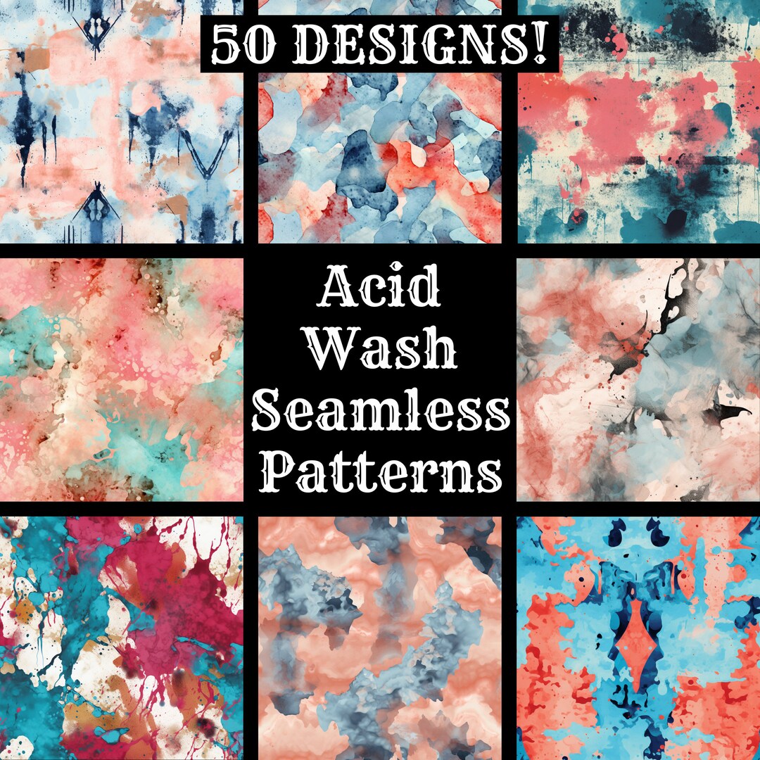 Acid Wash Seamless Digital Paper Printable Scrapbook Paper - Etsy