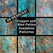 Copper & Blue Patina Seamless Textures: 50 Digital Papers (digital ...