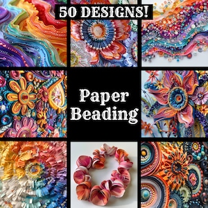 Paper Beading Paper, Paper Beading Printable Paper, Vintage Paper ...