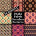 Dhaka Fabric Seamless Patterns: Printable Scrapbook Paper (digital ...