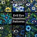 Evil Eye Seamless Digital Paper Printable Scrapbook Paper - Etsy
