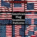 American Flag Seamless Pattern: Patriotic Digital Paper (PNG, 300 Dpi ...