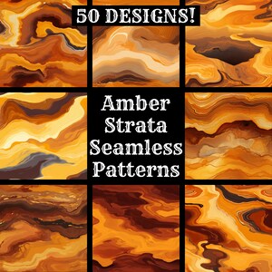 Amber Strata Seamless Digital Paper, Printable Scrapbook Paper Seamless ...
